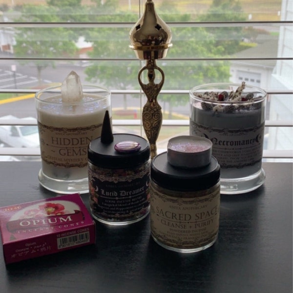 Necromancy Otherworld Candle, Spirits, Ghosts, Day of the Dead, Samhain ...