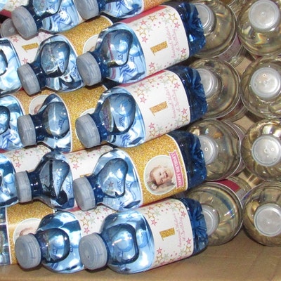 Twinkle Twinkle Little Star Water Bottle Labels, Editable Twinkle ...