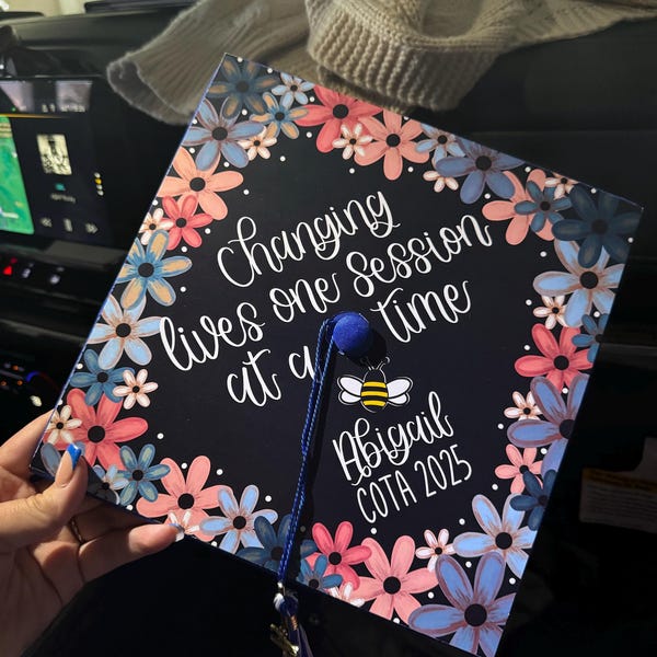 READY TO SHIP "groovy Nurse" Graduation Cap Topper, Nursing Graduation ...