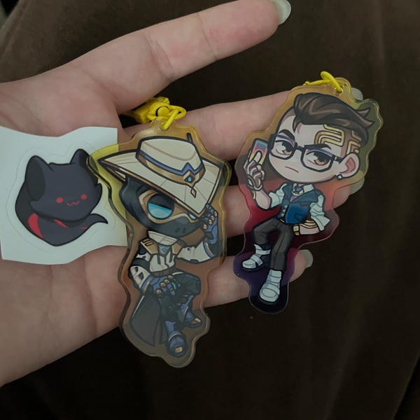 SET 1 Sentinels Chamber, Sage, Killjoy, Deadlock, Cypher, Vyse Acrylic ...