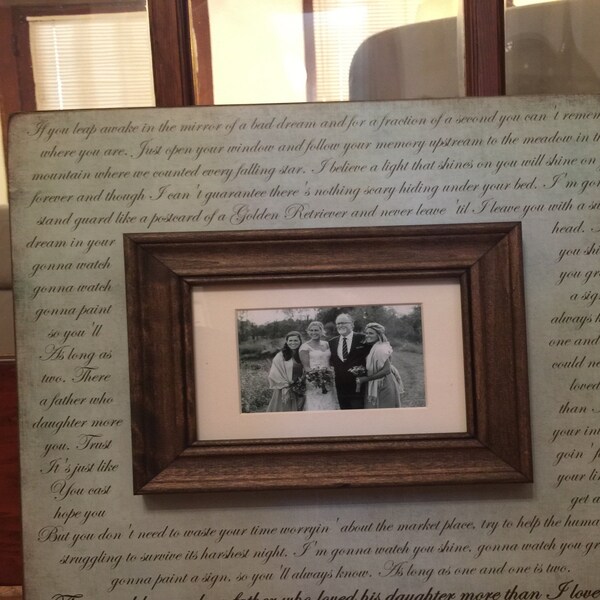 Custom First Dance Lyrics Frame, Wedding Song Lyrics Print, Personalize ...