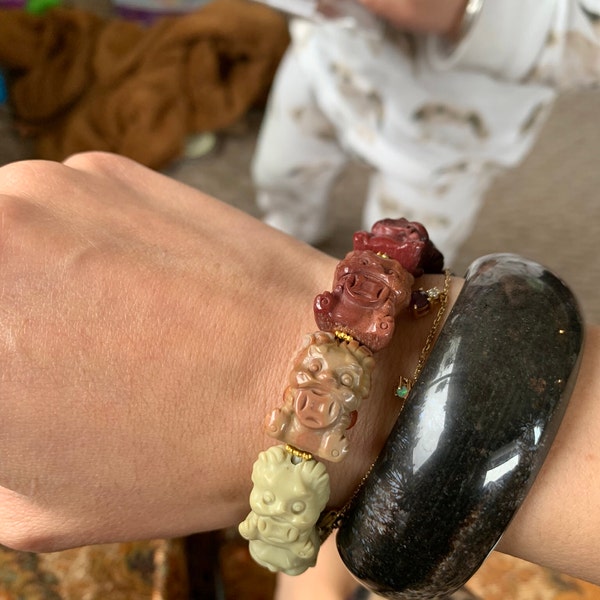 Dunhuang Color Bodhi Root Bracelet Handmade Bracelet - Etsy