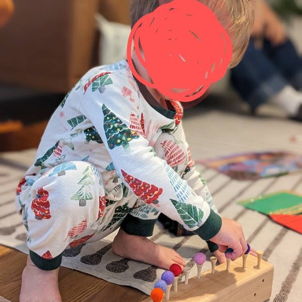 Block of Holes - Fine Motor Activity - Etsy