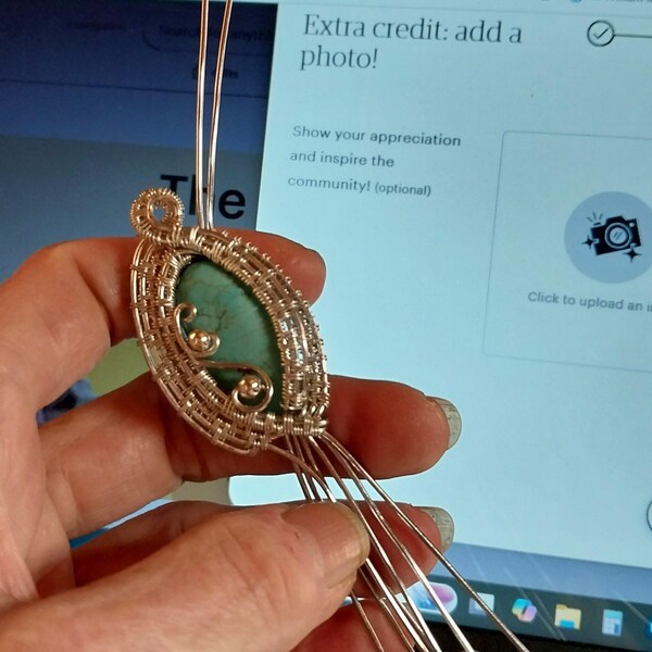 Elsie Pendant Tutorial. Wire Wrap Pdf Tutorial, Download Instantly and ...