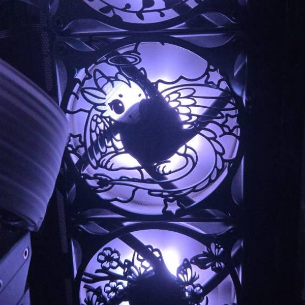 Celestial Dragon - RGB Gaming Computer Fan Shroud/ Grill /cover ...
