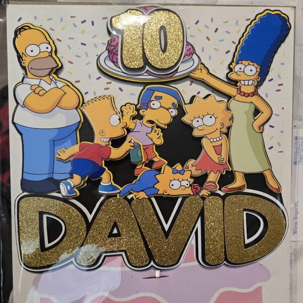 The Simpsons Cake Topper, the Simpsons Cupcake Topper, the Simpsons ...