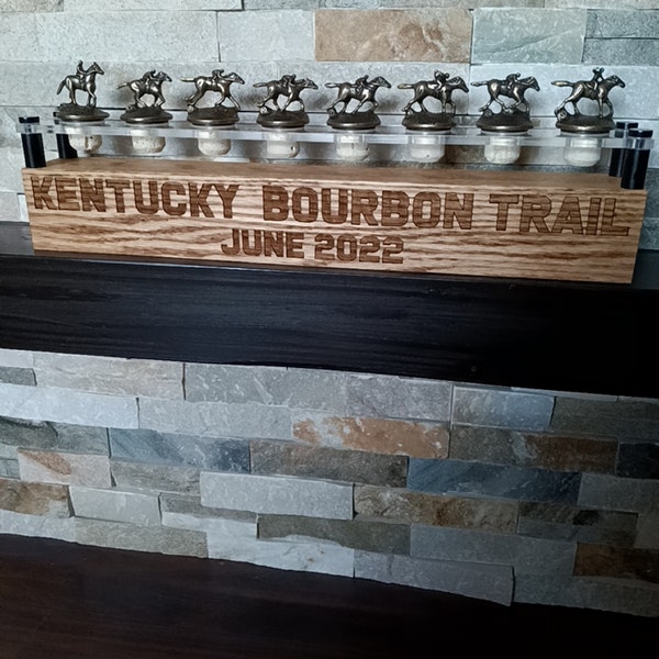 Custom Blanton's Bourbon Stopper Display Stand (live Edge) - Etsy