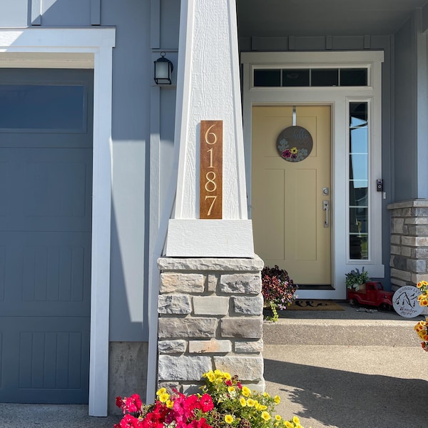 House Number Sign, House Numbers, House Number Plaque, Address Sign ...