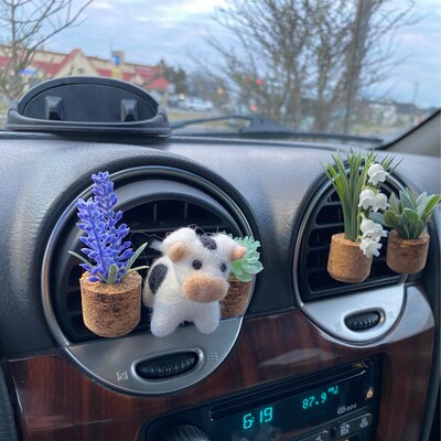 Car Accessories for Women Cow Lover Gift Farm Animal Car Freshener Cows ...