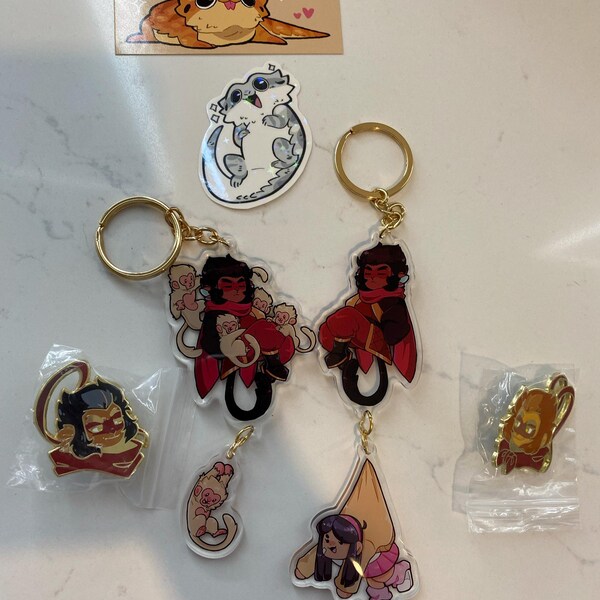 Smol Ninja Go Acrylic Keychains - Etsy