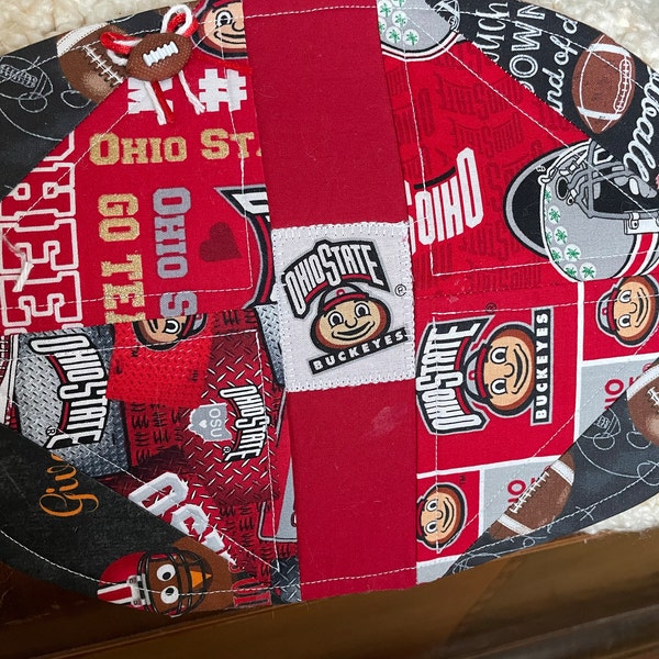 Ohio State University NCAA Fabric Box Logo Pattern 021 44 Inches Wide ...