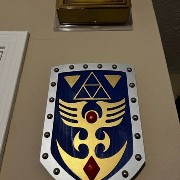 Magical Shield Plaque From Legend of Zelda .... Handmade From Pine ...