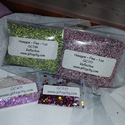 Hexagon Mix Small Polyester Glitter Tumblers Nails Craft Art Resin ...