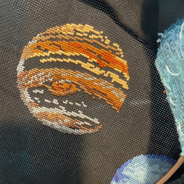 Mini Planets Cross Stitch Pattern, Solar System Cross Stitch, Easy ...