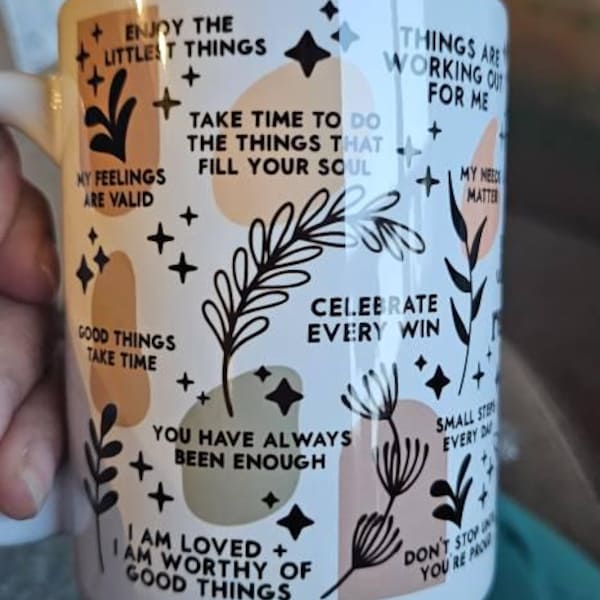 Daily Affirmations Coffee Mug for Office Positive Affirmation for Best ...