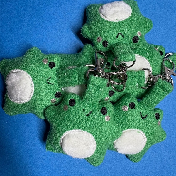 ITH (in the Hoop) Pattern Frog Mini Plush and Keychain - Etsy