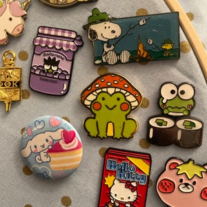 Mushroom Frog Hard Enamel Pin Cute Froggy Pin Kawaii Frog - Etsy