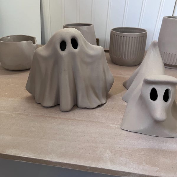 Spooky Ghost Cat Ceramic Slip Casting Plaster Mold - Etsy