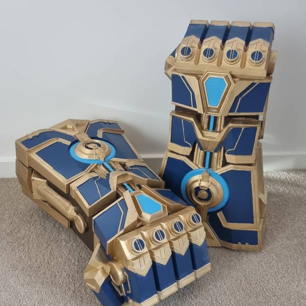 3D Printed Wearable Vi Fist Gauntlets From Arcane - Etsy