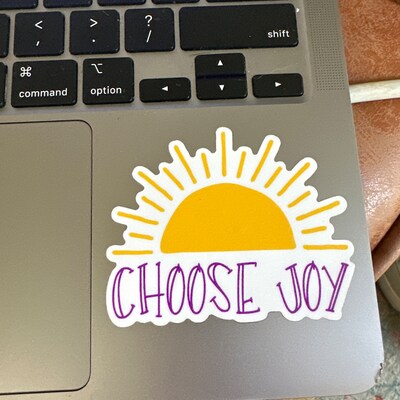 Choose Joy Sticker, Joy Sunshine Decal, Waterproof Vinyl Sticker for ...