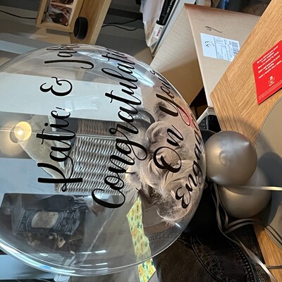 Personalised Balloon Family Tree Pebble Picture Framed - Etsy UK