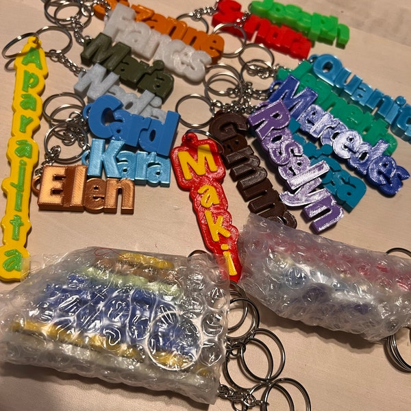 Unique 3D Keychain With Personalized Name | Customized Keyring for Bags ...