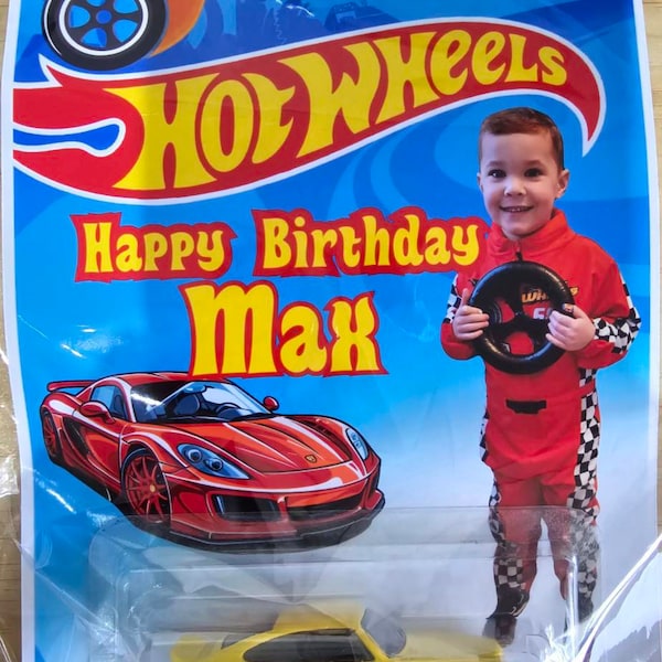 Personalised Hot Wheels Gift | Hot Wheels Party Decorations | Custom ...