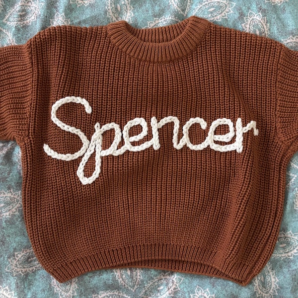 Cute Customized Name Baby Sweaters, Adorable Personalized Hand ...