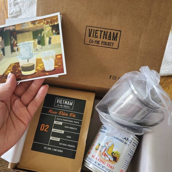 Handmade Ceramic Vietnamese Coffee Filter (phin) + Espresso Cup | Brown ...