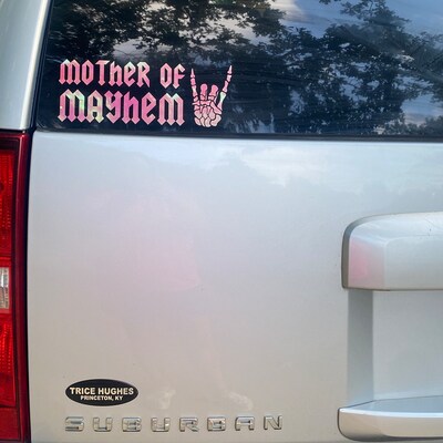 Car Decal Mother of Mayhem, Alternative, Vinyl Decal, Mama, Chaos ...