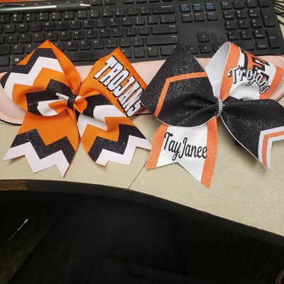 Custom Cheer Bow in Your Team Colors, Great Gameday Cheer Bow ...