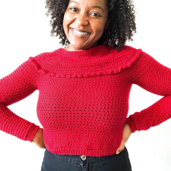 Dandelion Puff Sweater Crochet Pattern - Etsy