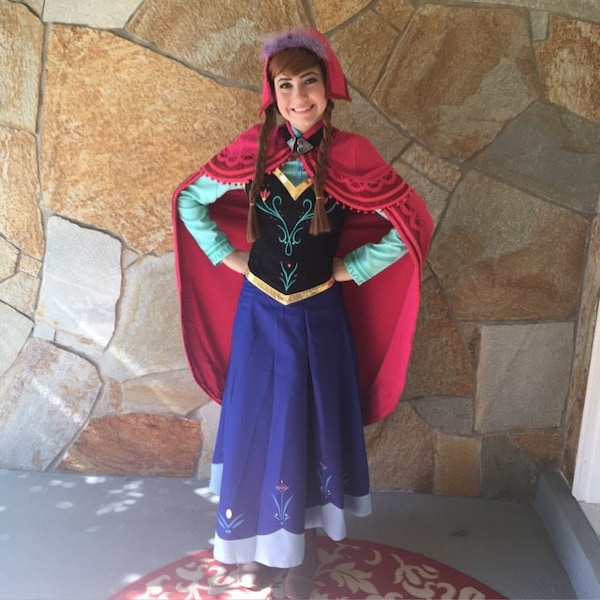Handmade - Anna Costume, Anna Dress, Princess Anna Dress, Frozen Anna ...