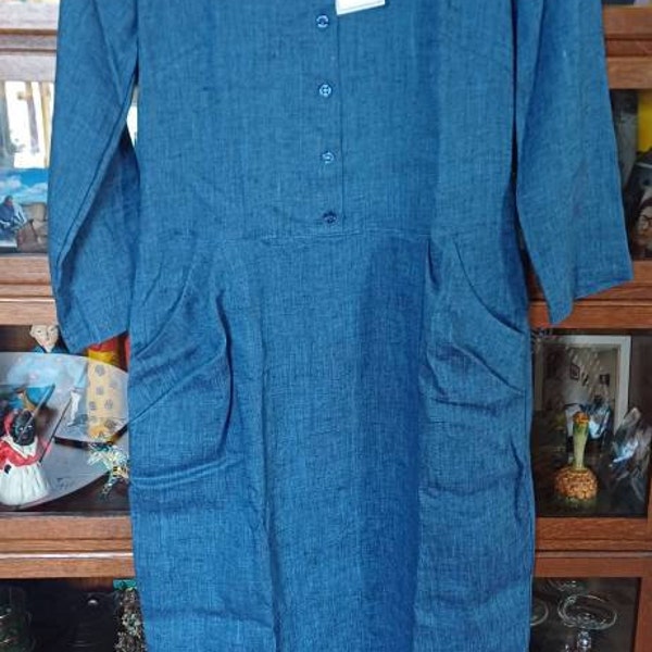 100 Pure Linen Dress 1230 Etsy
