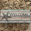 Beach House Key Holder for Wall, Personalized Key Hanger, Starfish ...