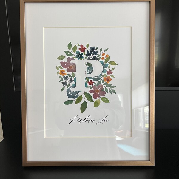 Psalm 16 With Loose Floral Frame | Fullness of Joy | Botanical ...