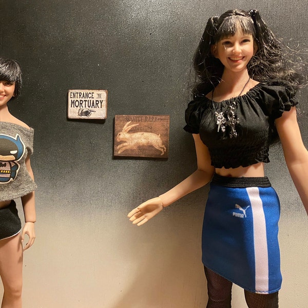 Miniature Vintage Primitive Design Sign White Rabbit Inn 1/24, 1/12 or ...