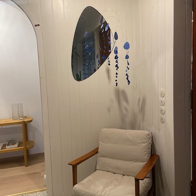 Kinetic Mobile 28 Eucalyptus Cream & Forest Green - Etsy