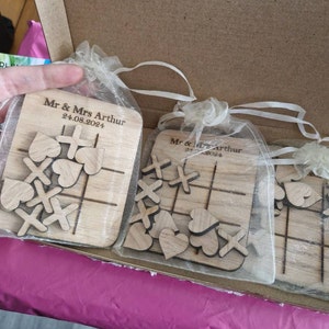 Personalised Table Top Wedding Games Wedding Favours Wedding Keepsake ...