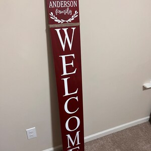 Front Porch Welcome Sign 5 Foot Welcome Sign 4 Foot - Etsy