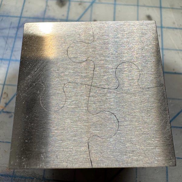 Wire EDM Puzzle Cube: Stainless Steel Fidget Toy - Desk Art - Etsy