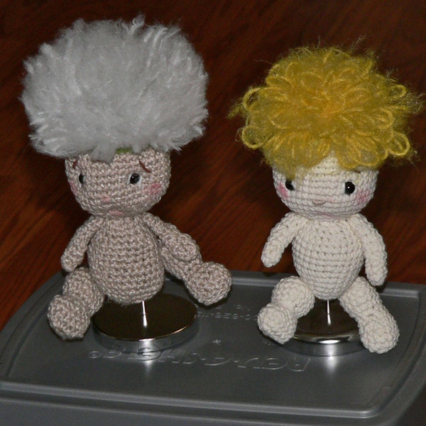 Amigurumi Baby Dandelion Crochet Pattern, Crochet Flower Doll, Fake ...