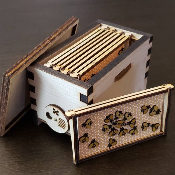 My Little Beekeeper Super Hive Model Kit, Wooden Beehive Model Building ...