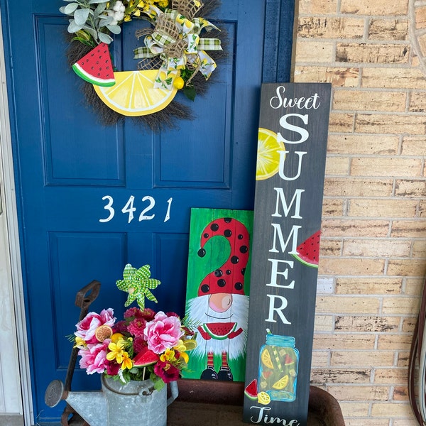 Spring Flowers Welcome Porch Leaner Handpainted Spring Sign, Spring ...
