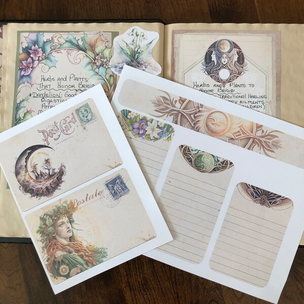 Imbolc Junk Journal, Pagan Journal, Sabbat Printable Kit, Witches ...