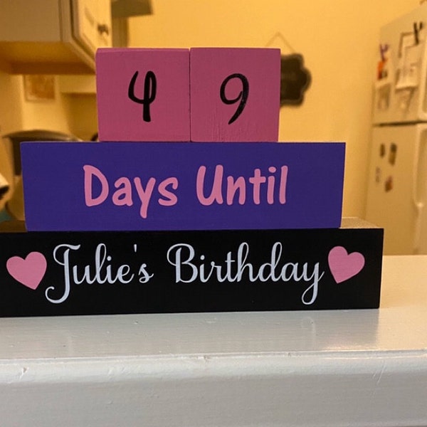 Disney Countdown Blocks - Etsy