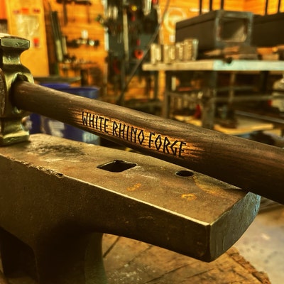 Blacksmith Hot Punch Rounding Hammer 2.2lb Square Punch - Etsy