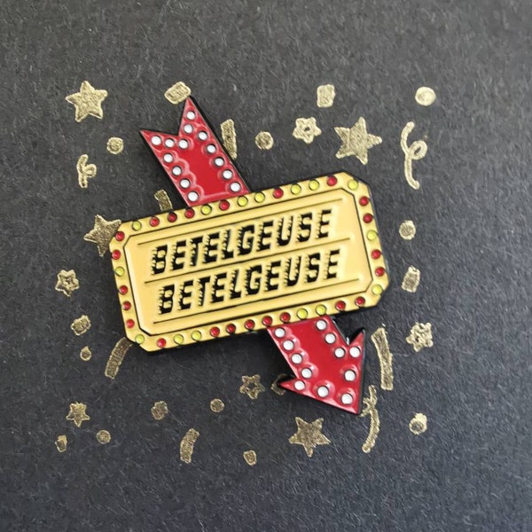 Science Fiction Double Feature Ticket Soft Enamel Pin Red Lapel Brooch ...