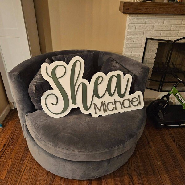 Stacked Names for Nursery, Wooden Letters, Name Sign, Nursery Letters ...