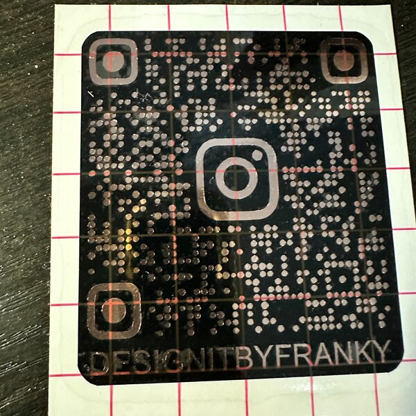 Business QR Code Sticker Facebook Qr Code Instagram Qr Code Etsy Qr ...